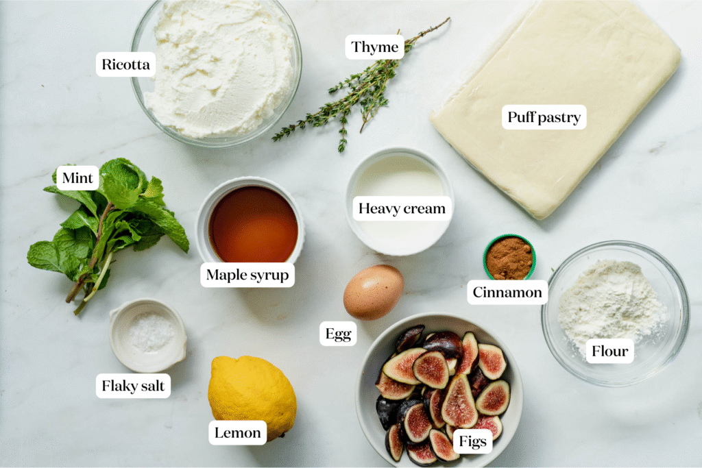 Fresh Figs and Ricotta Puff Pastry Tart - Newel Tasting Table