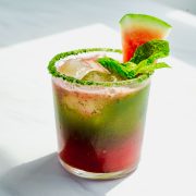 Watermelon Matcha Margarita - Newel Tasting Table