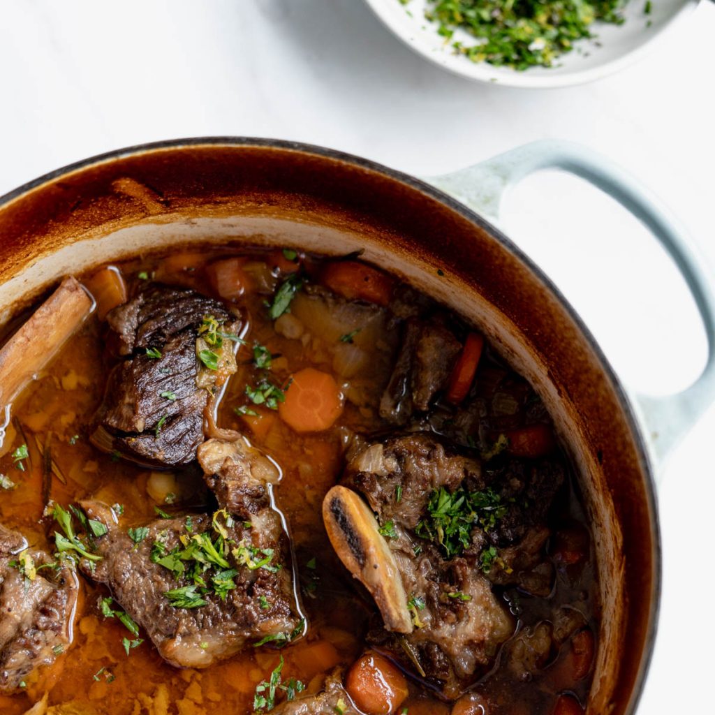 Apple Cider Braised Short Ribs With Rosemary Gremolata - Newel Tasting ...