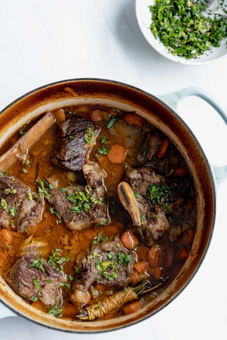 Apple Cider Braised Short Ribs With Rosemary Gremolata - Newel Tasting ...