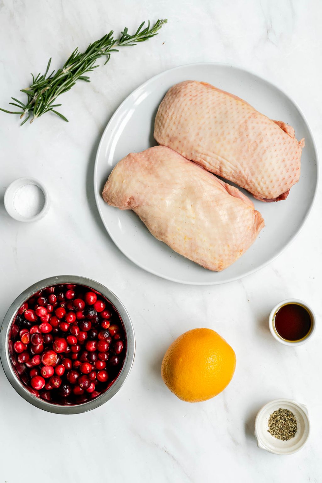 Seared Duck Breast with Cranberry Rosemary Sauce - Newel Tasting Table