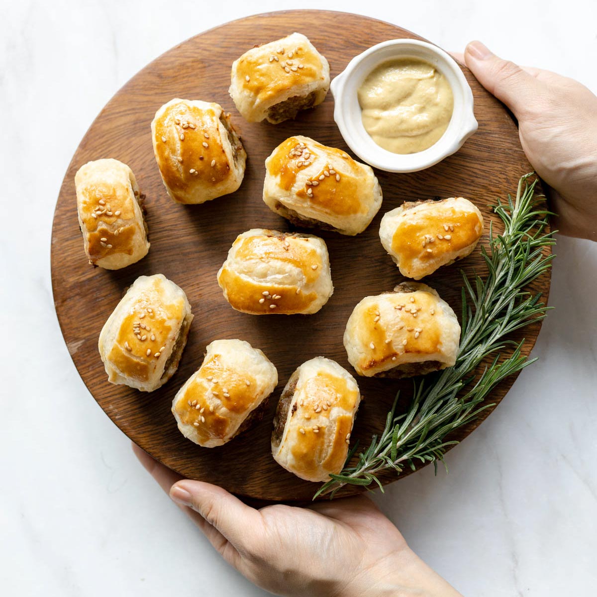 Mini Lamb Sausage Rolls - Newel Tasting Table