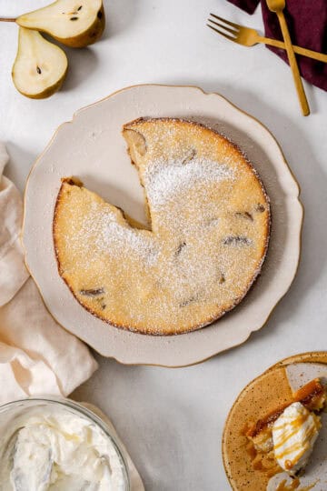 Pear Clafoutis - Newel Tasting Table