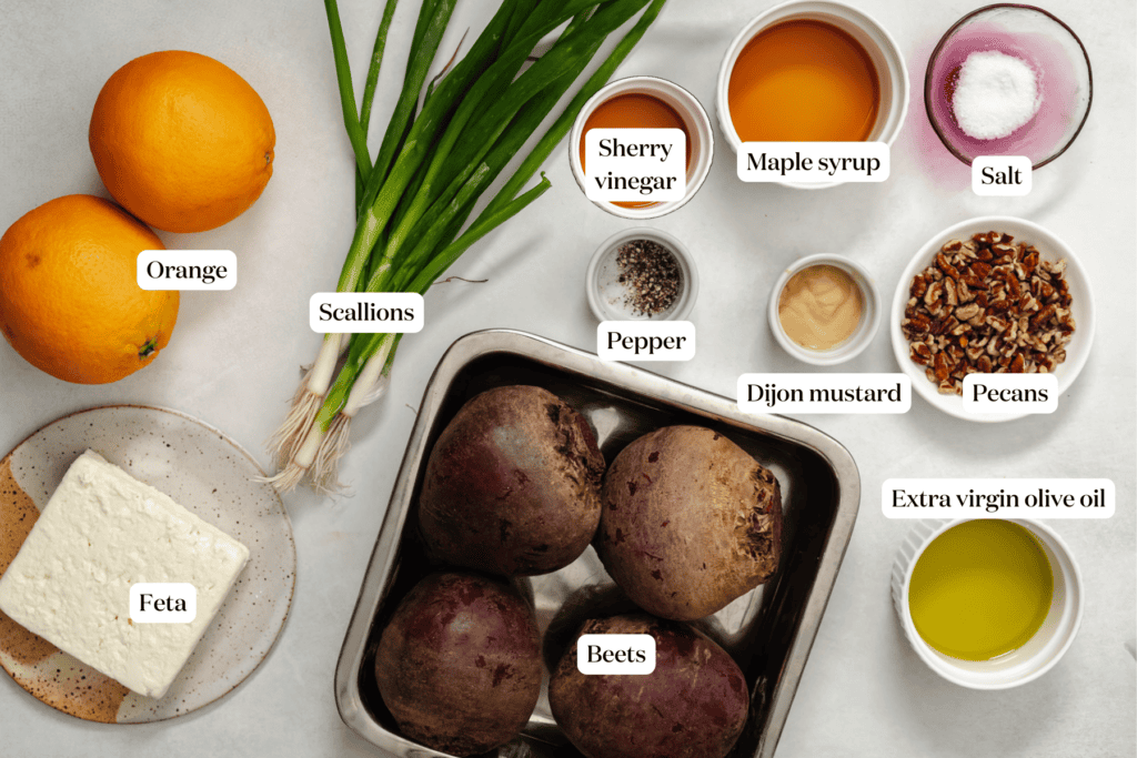 Beets and Feta Salad with Maple Dijon Vinaigrette - Newel Tasting Table